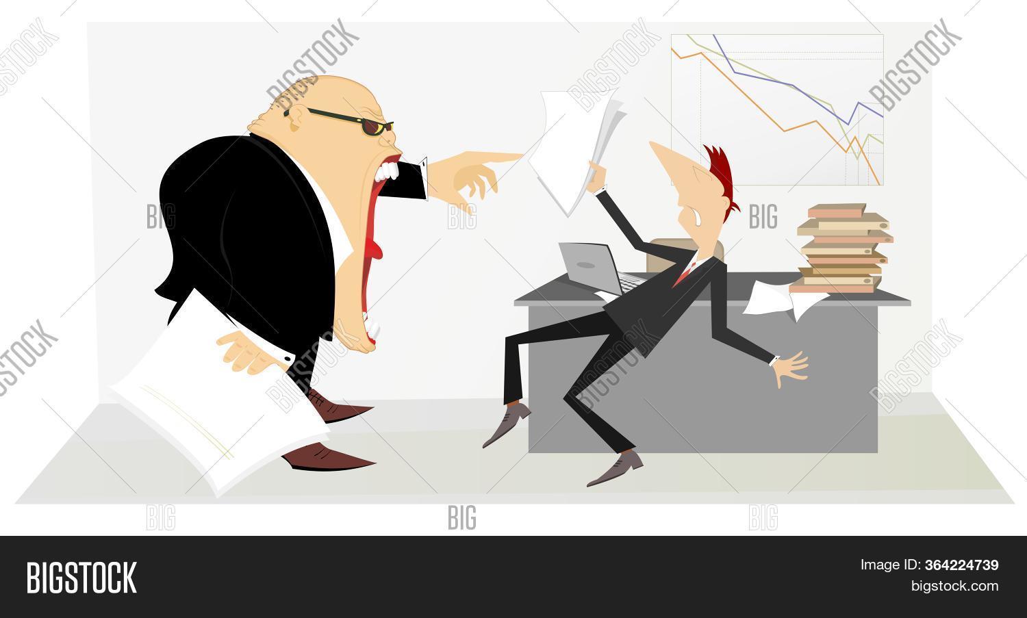 Angry Boss Employee Image & Photo (Free Trial) | Bigstock