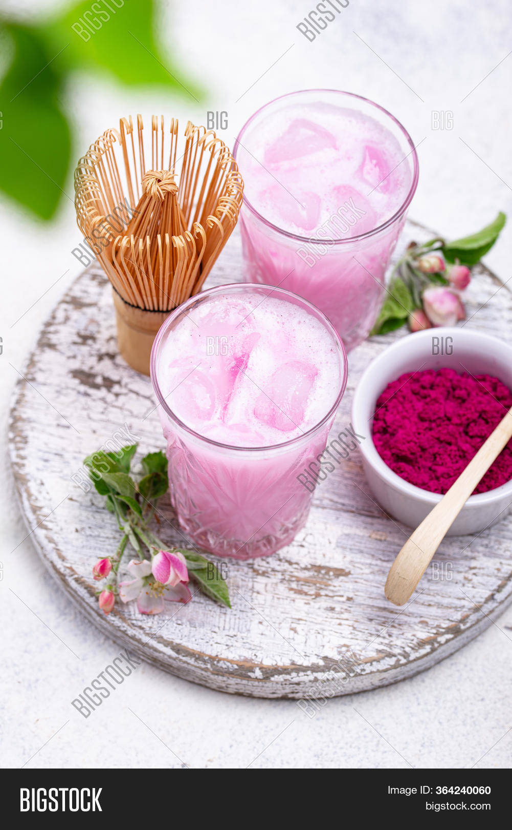 Pink Matcha Ice Latte Image & Photo (Free Trial) | Bigstock