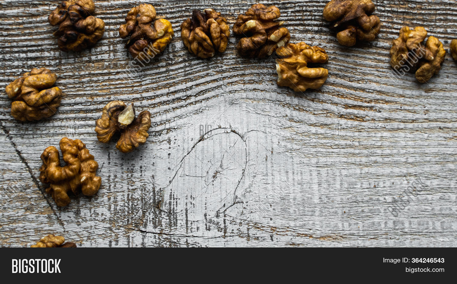 Walnut Scattered On Image & Photo (Free Trial) | Bigstock