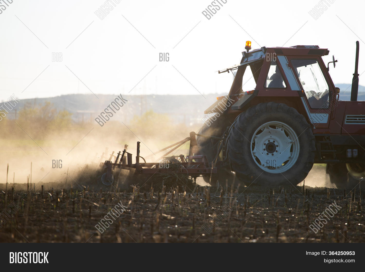 Tractor Plowing Farm Image & Photo (Free Trial) | Bigstock