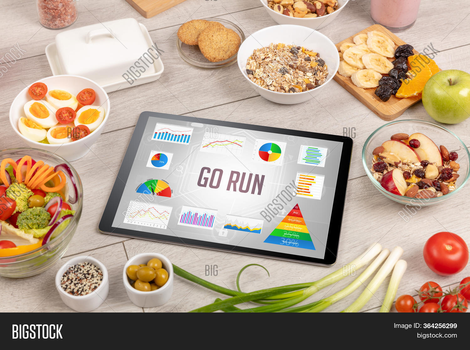 Organic Food Tablet Pc Image & Photo (Free Trial) | Bigstock