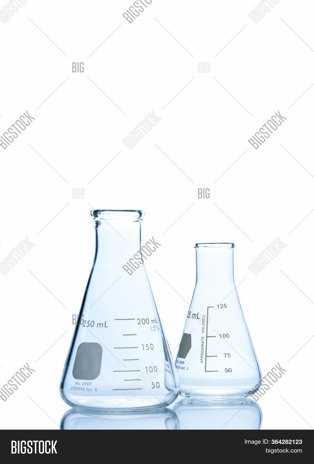 Two Empty Erlenmeyer Image & Photo (Free Trial) | Bigstock