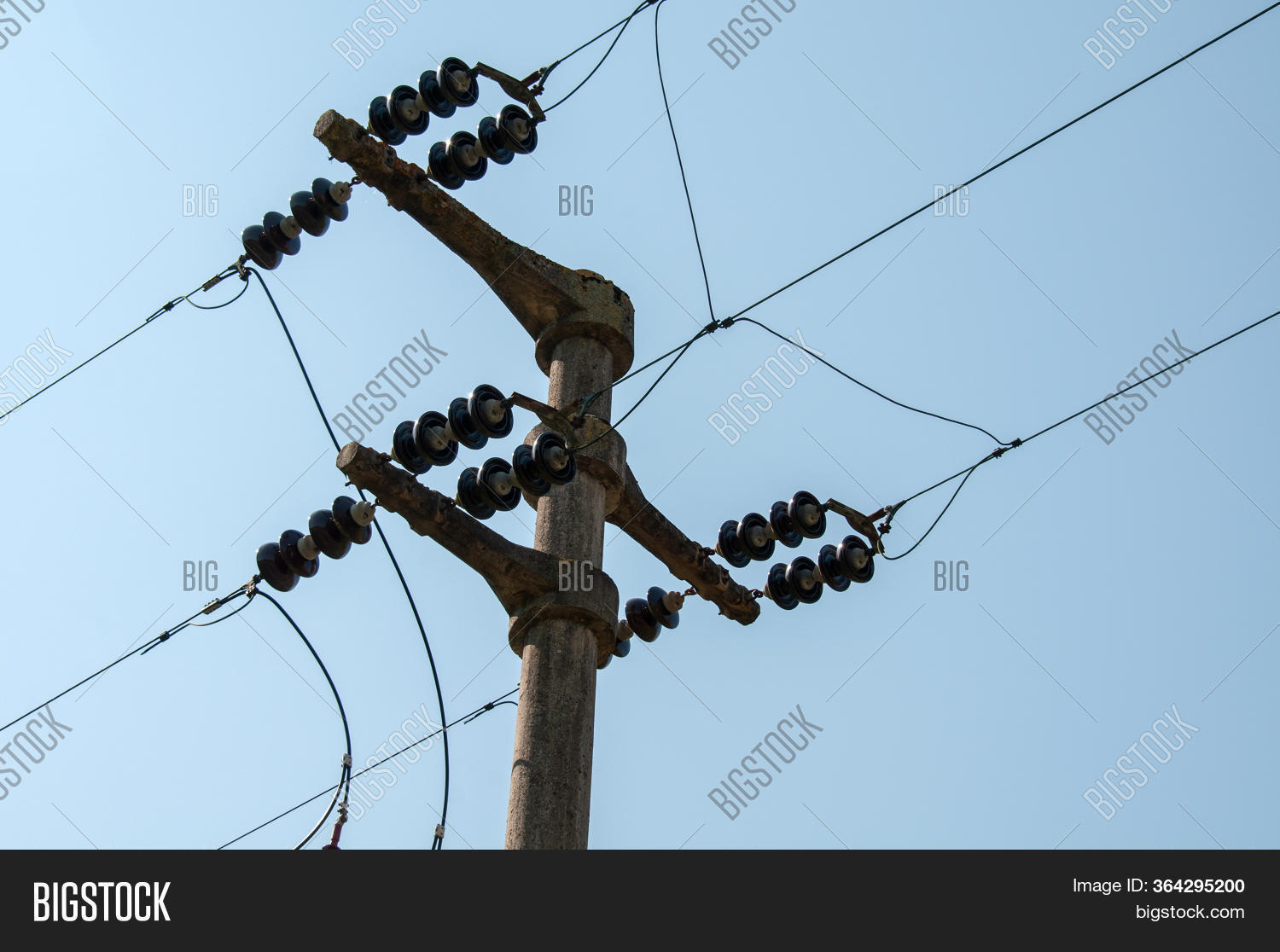 Cement Pylon Overhead Image & Photo (Free Trial) | Bigstock