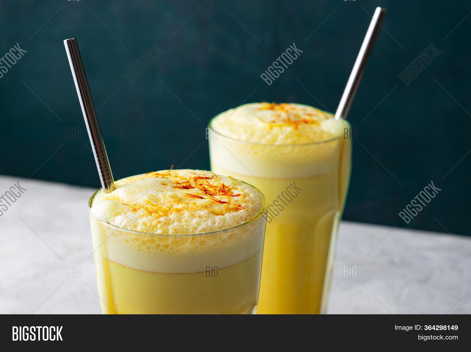 Saffron Latte Glass Image & Photo (Free Trial) | Bigstock