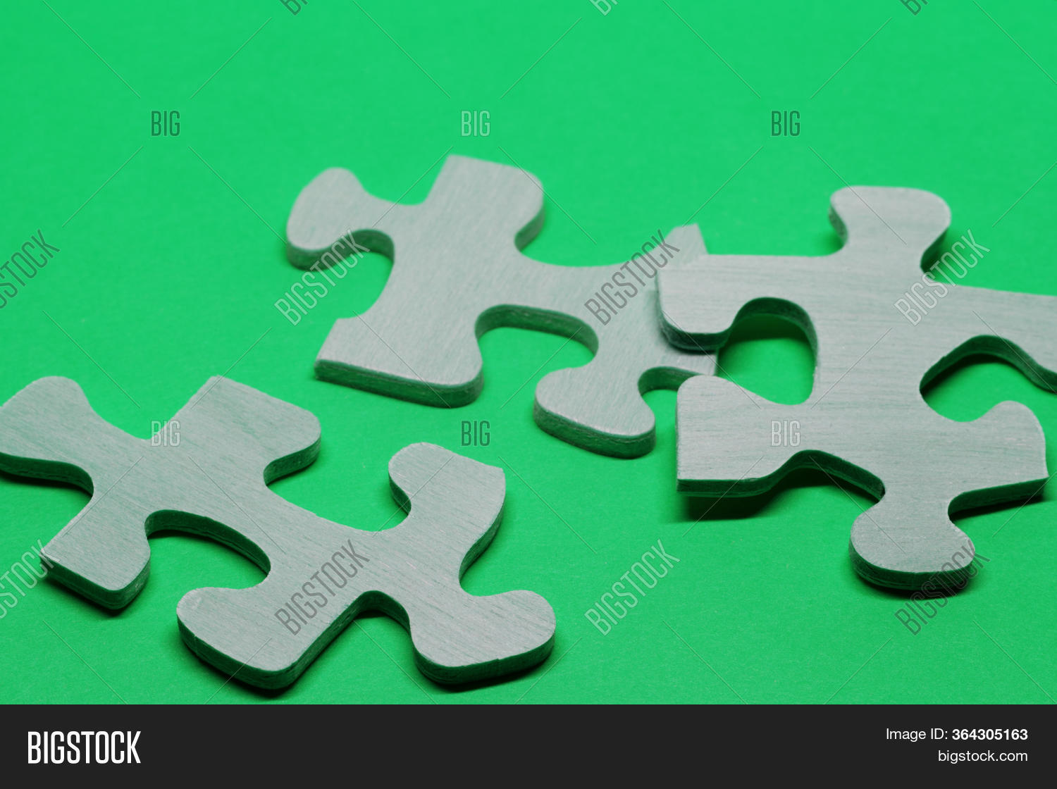 Three Puzzle Pieces Image & Photo (Free Trial) | Bigstock