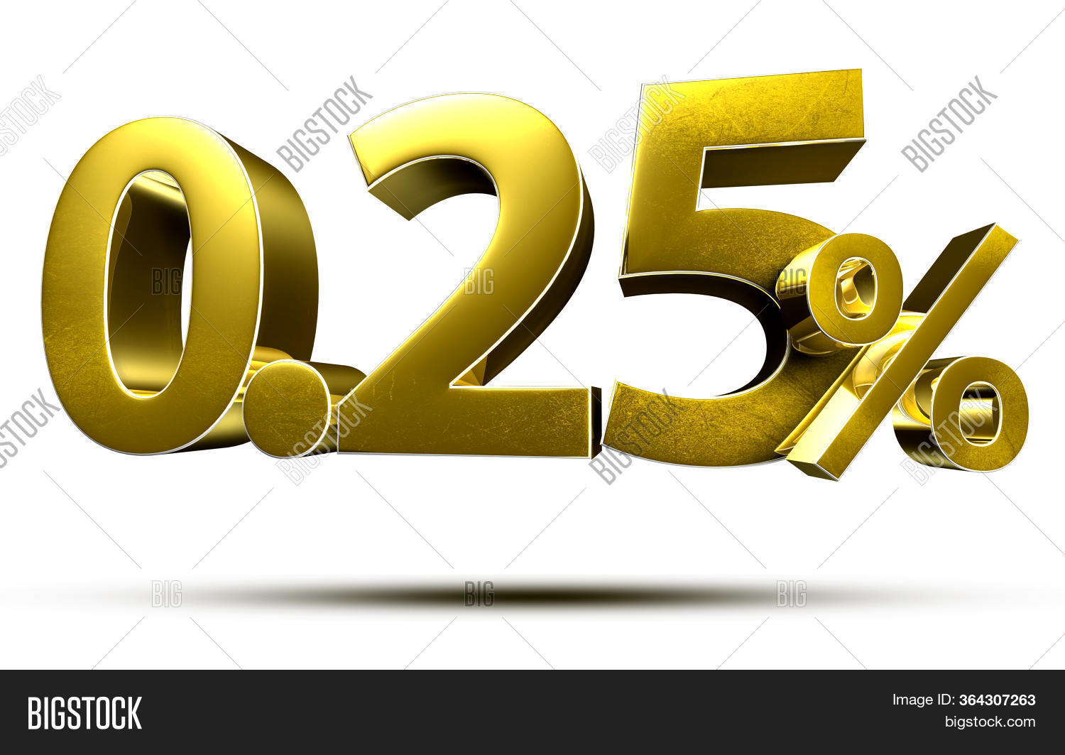 3d Illustration 0.25 Image & Photo (Free Trial) | Bigstock