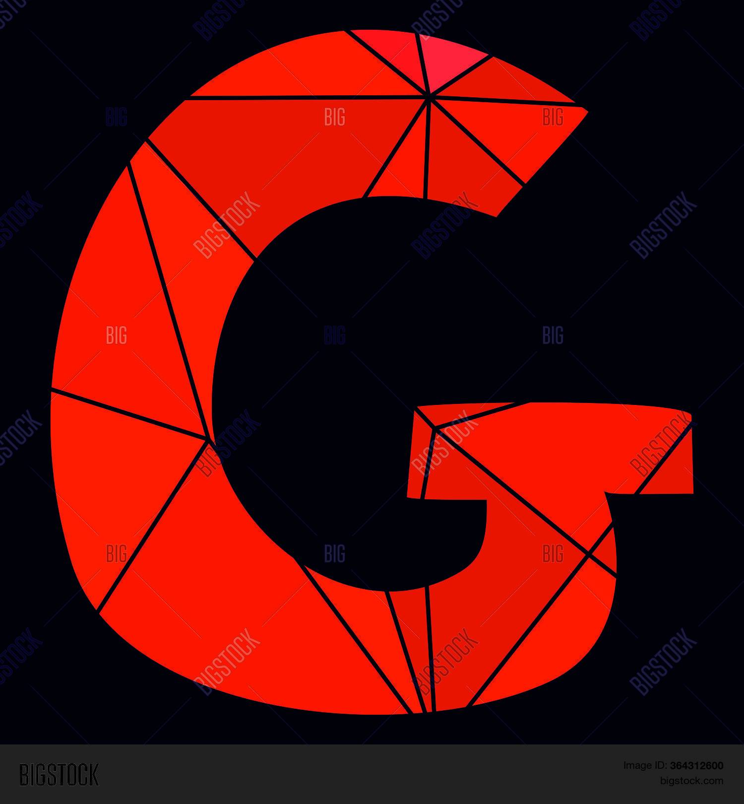 G Red Alphabet Vector Vector & Photo (Free Trial) | Bigstock