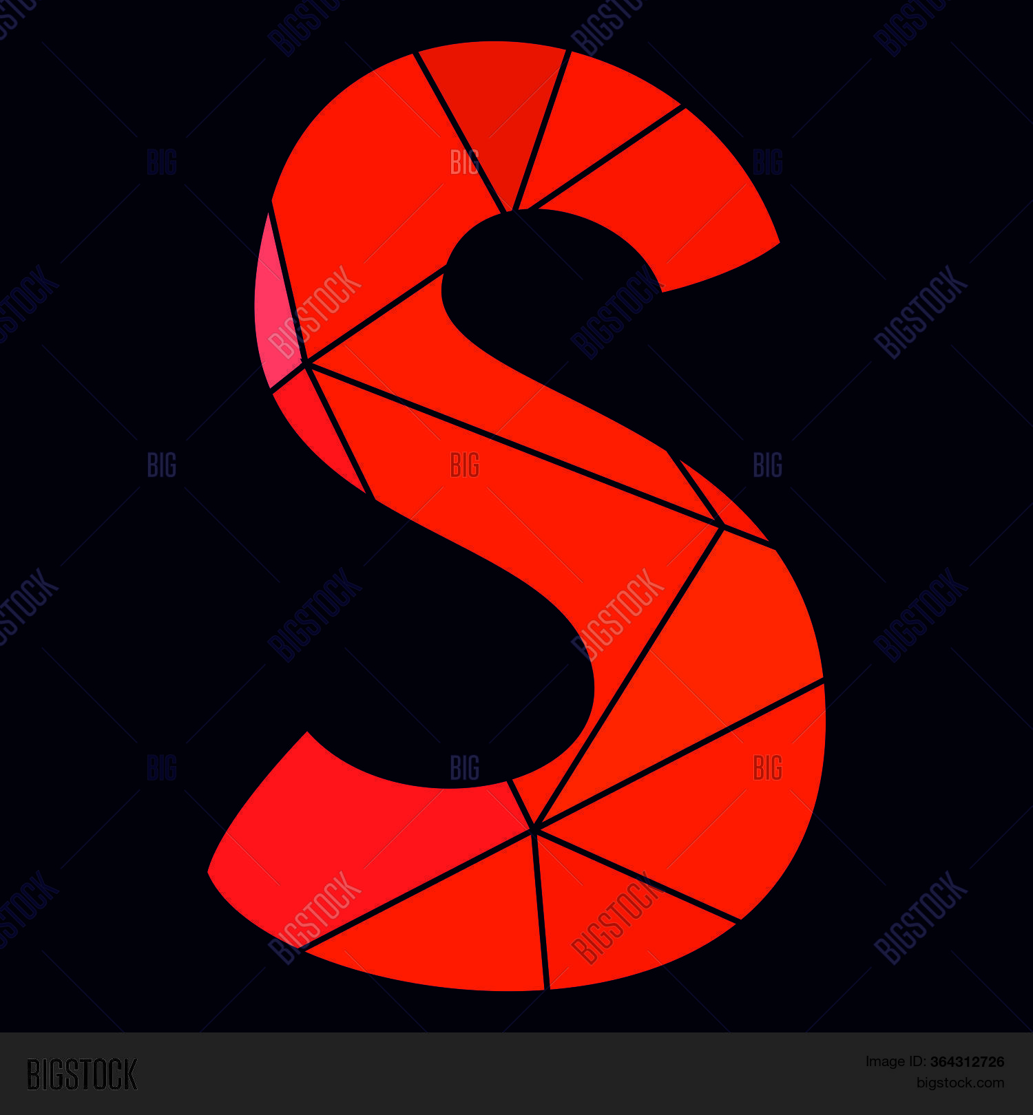 S Red Alphabet Vector Vector & Photo (Free Trial) | Bigstock