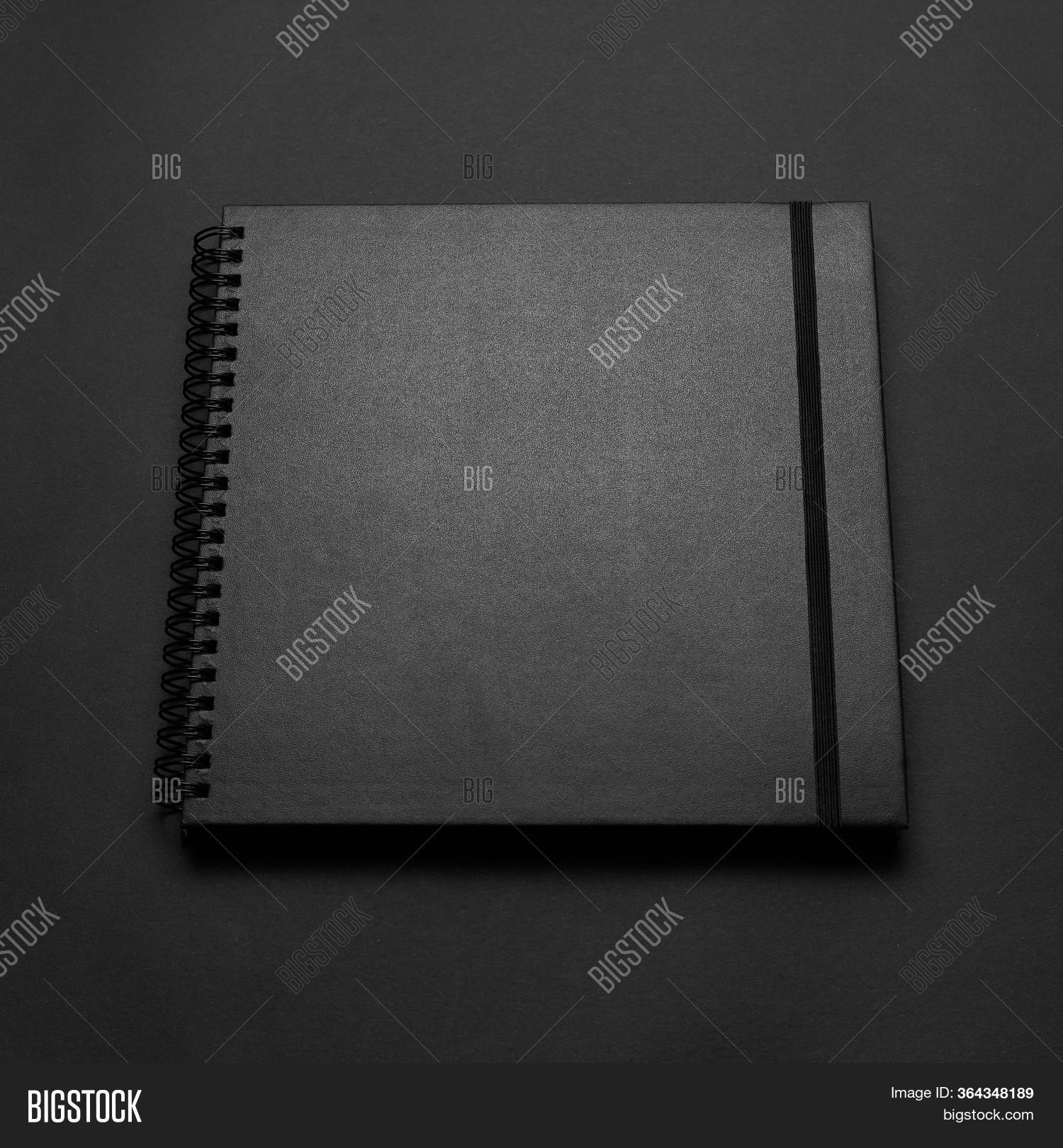 Blank Black Book Cover Template