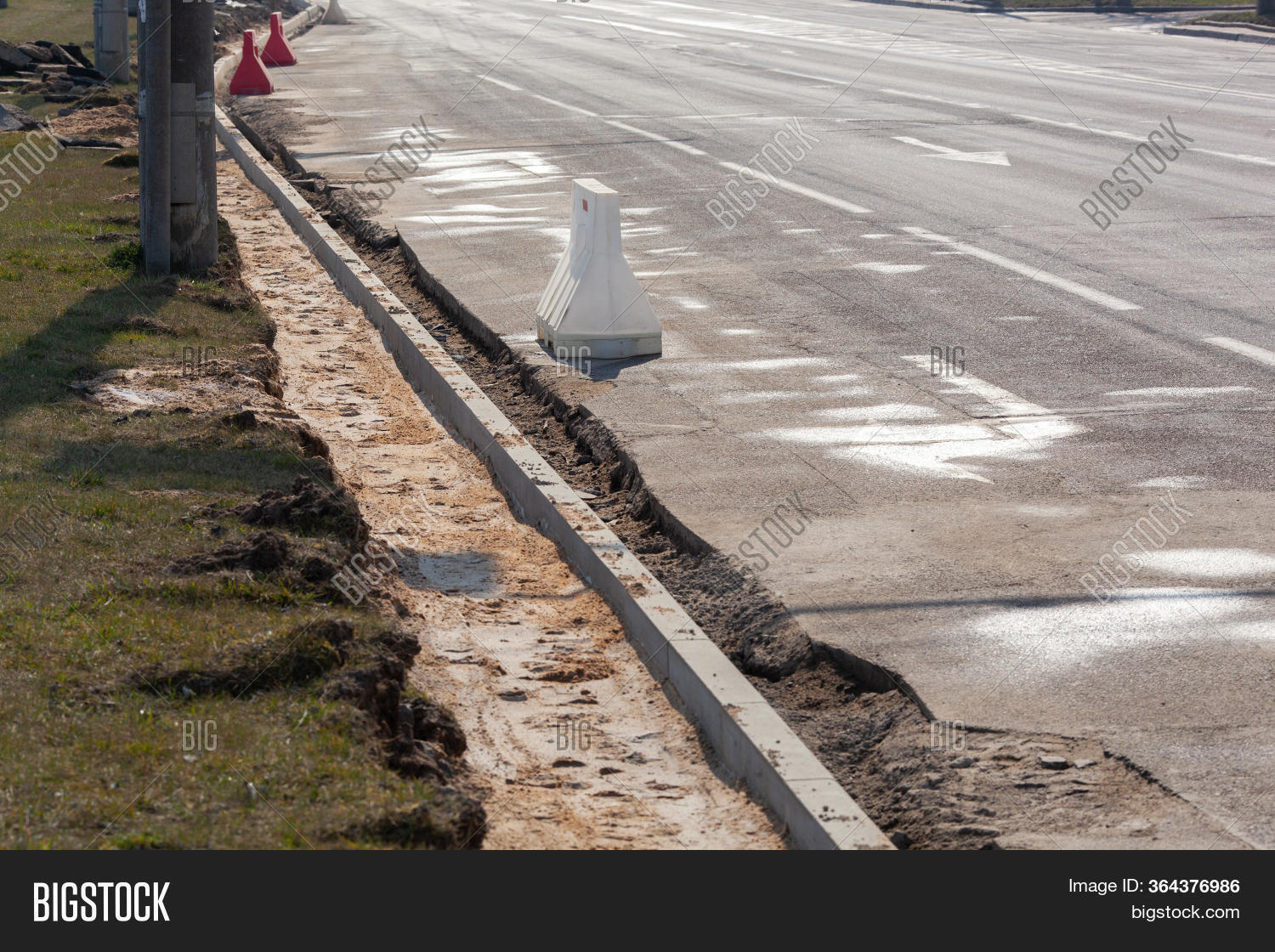 Setting Road Border Image & Photo (Free Trial) | Bigstock