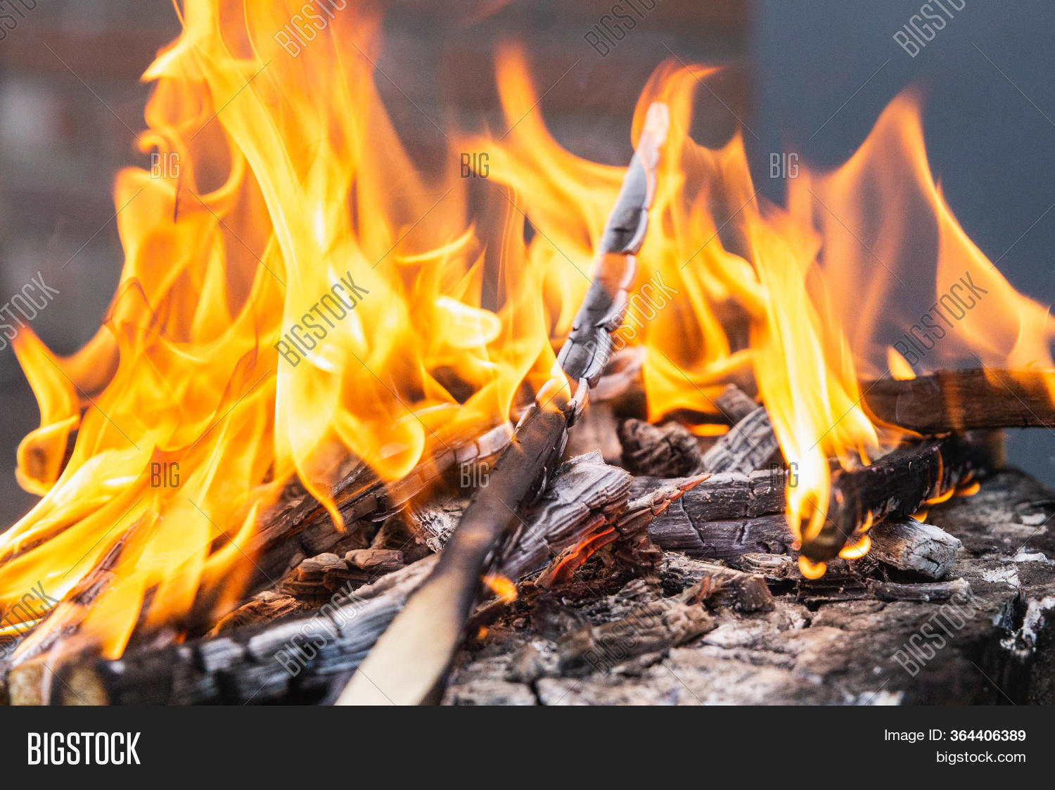 Close- Flame Charred Image & Photo (Free Trial) | Bigstock