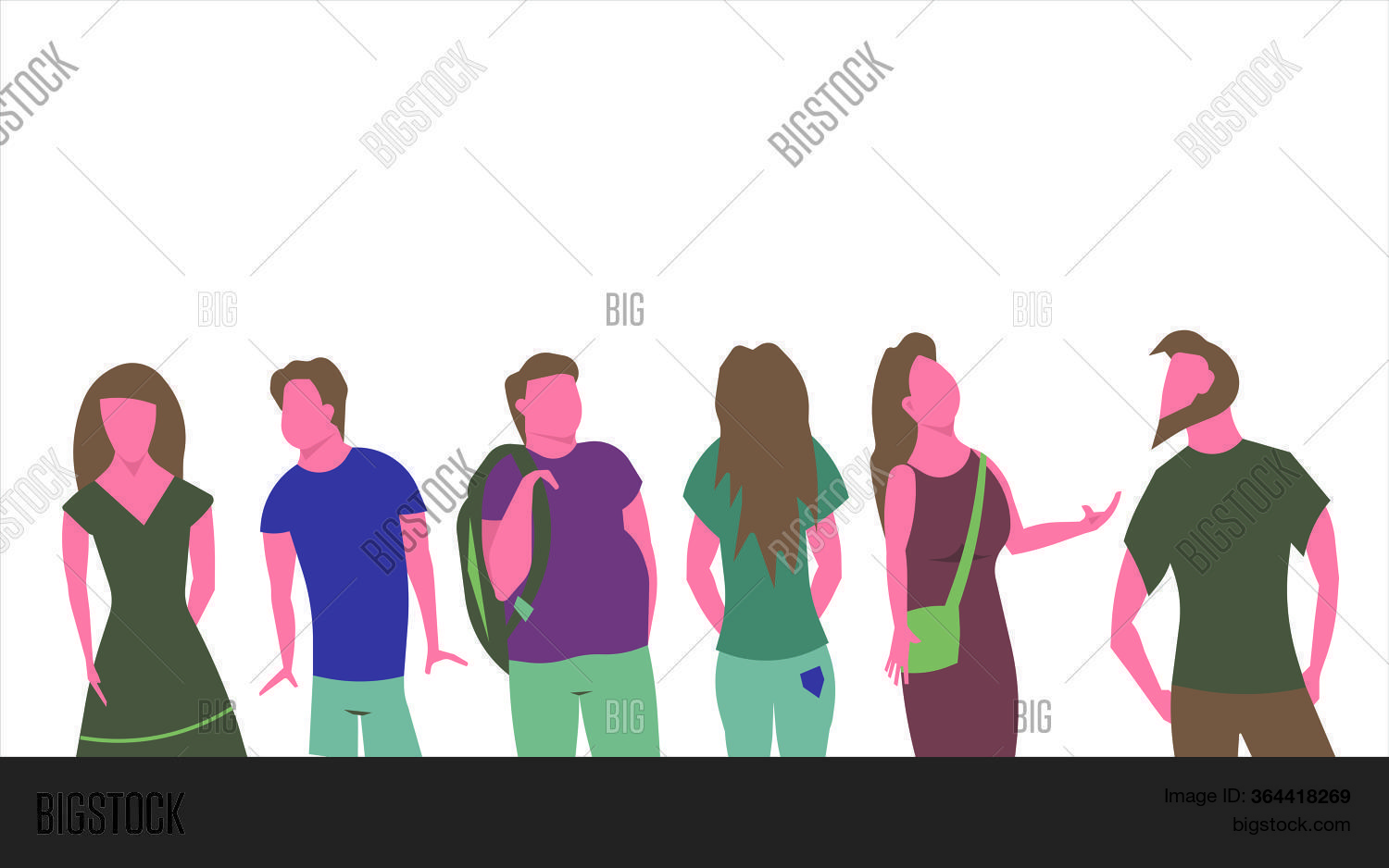 People Line Vector Vector & Photo (Free Trial) | Bigstock