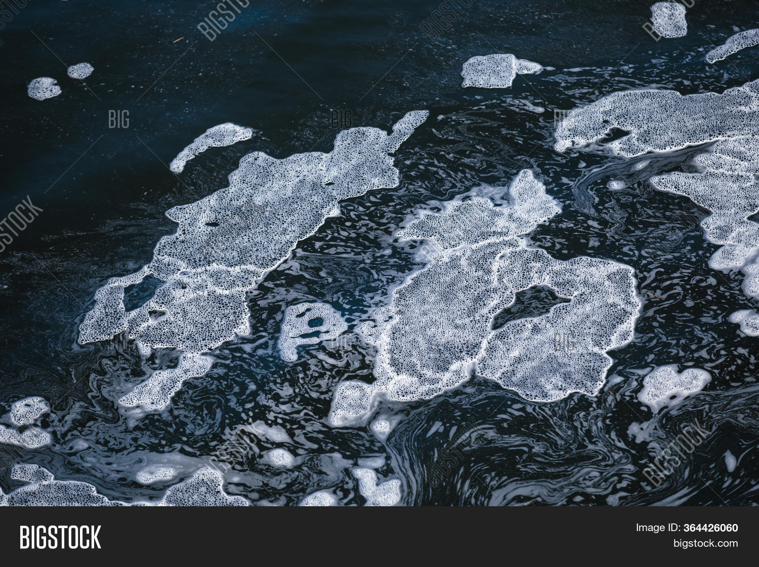 Foam Islands On Water Image & Photo (Free Trial) | Bigstock