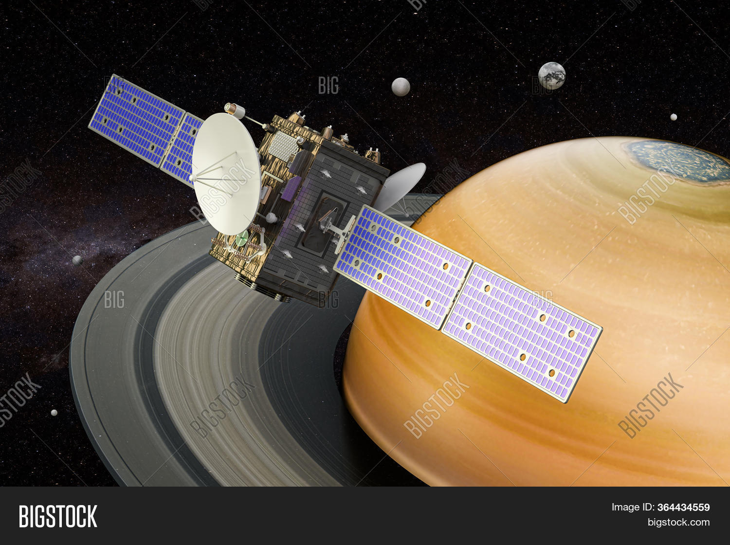 Space Probe Orbiting Image & Photo (Free Trial) | Bigstock