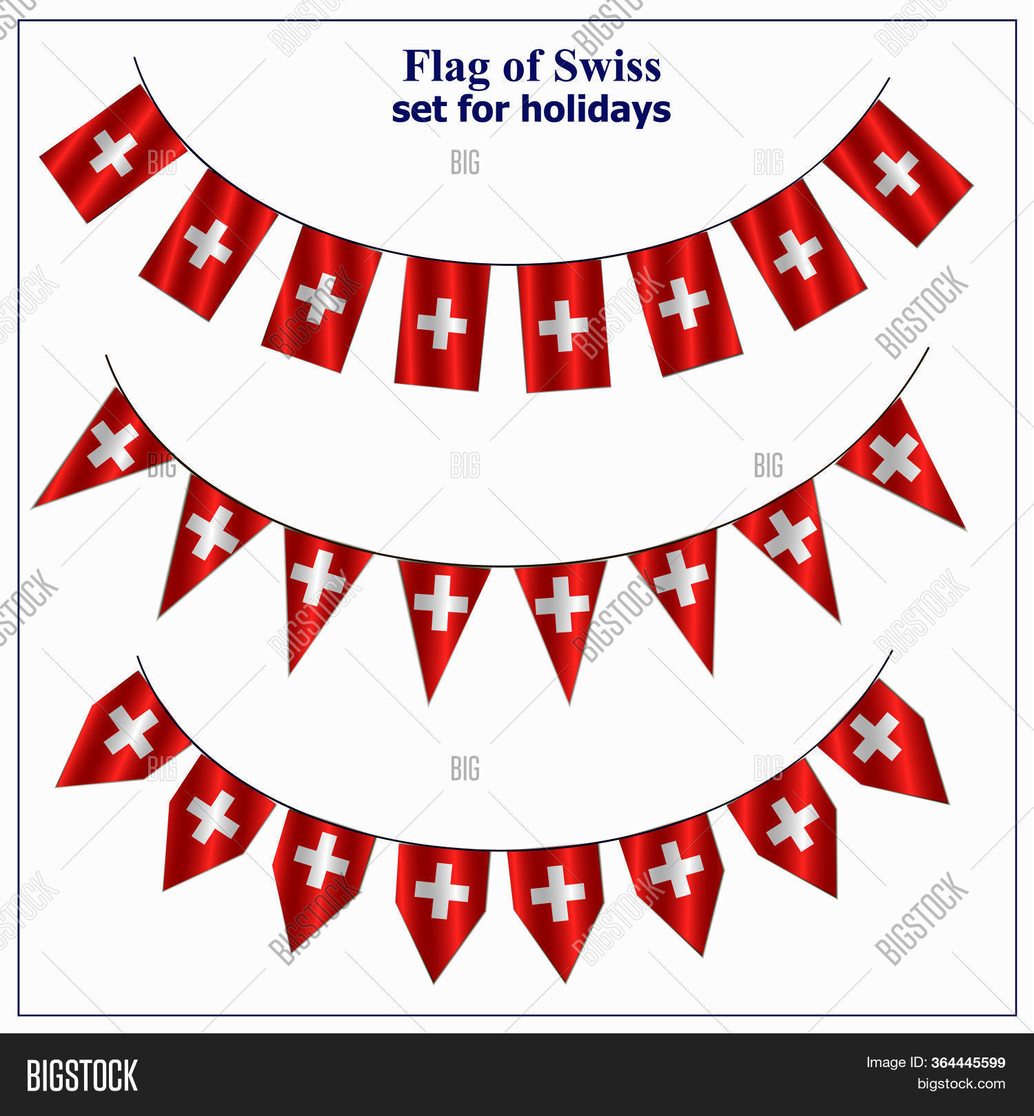 Bright Set Flags Swiss Image & Photo (Free Trial) | Bigstock