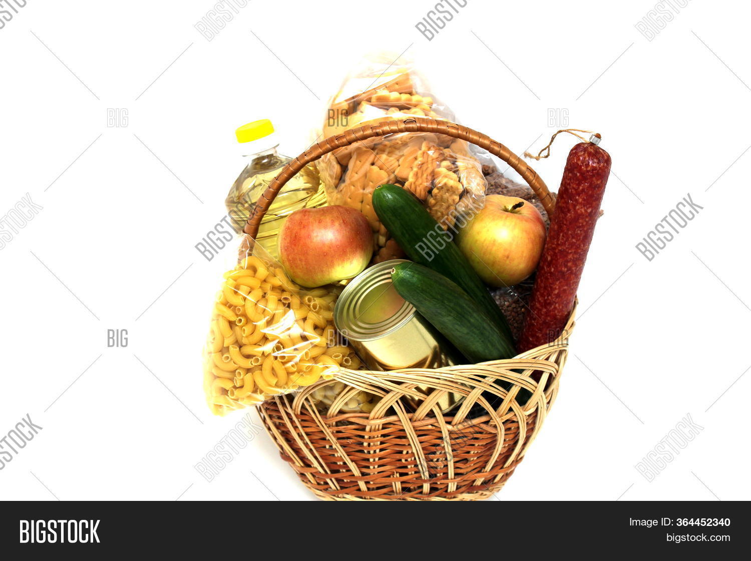 Basket Food Isolated Image & Photo (Free Trial) | Bigstock