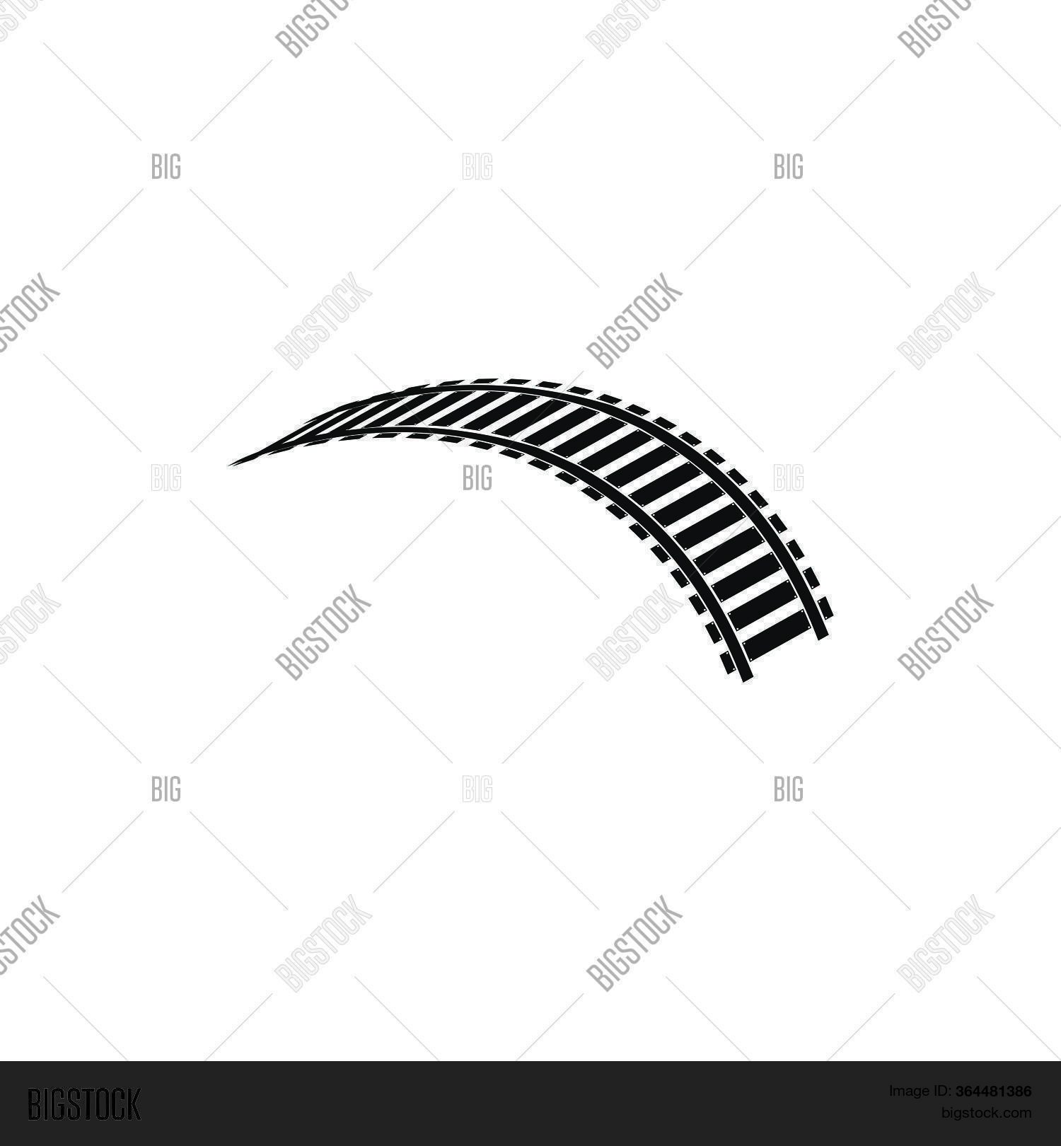 Rail Vector Graphic Vector & Photo (Free Trial) | Bigstock