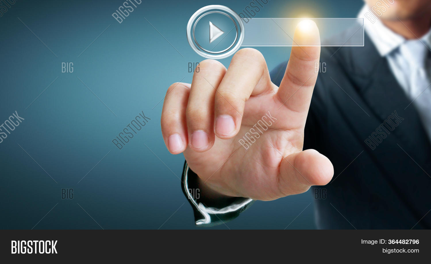 Hands Touching Button Image & Photo (Free Trial) | Bigstock