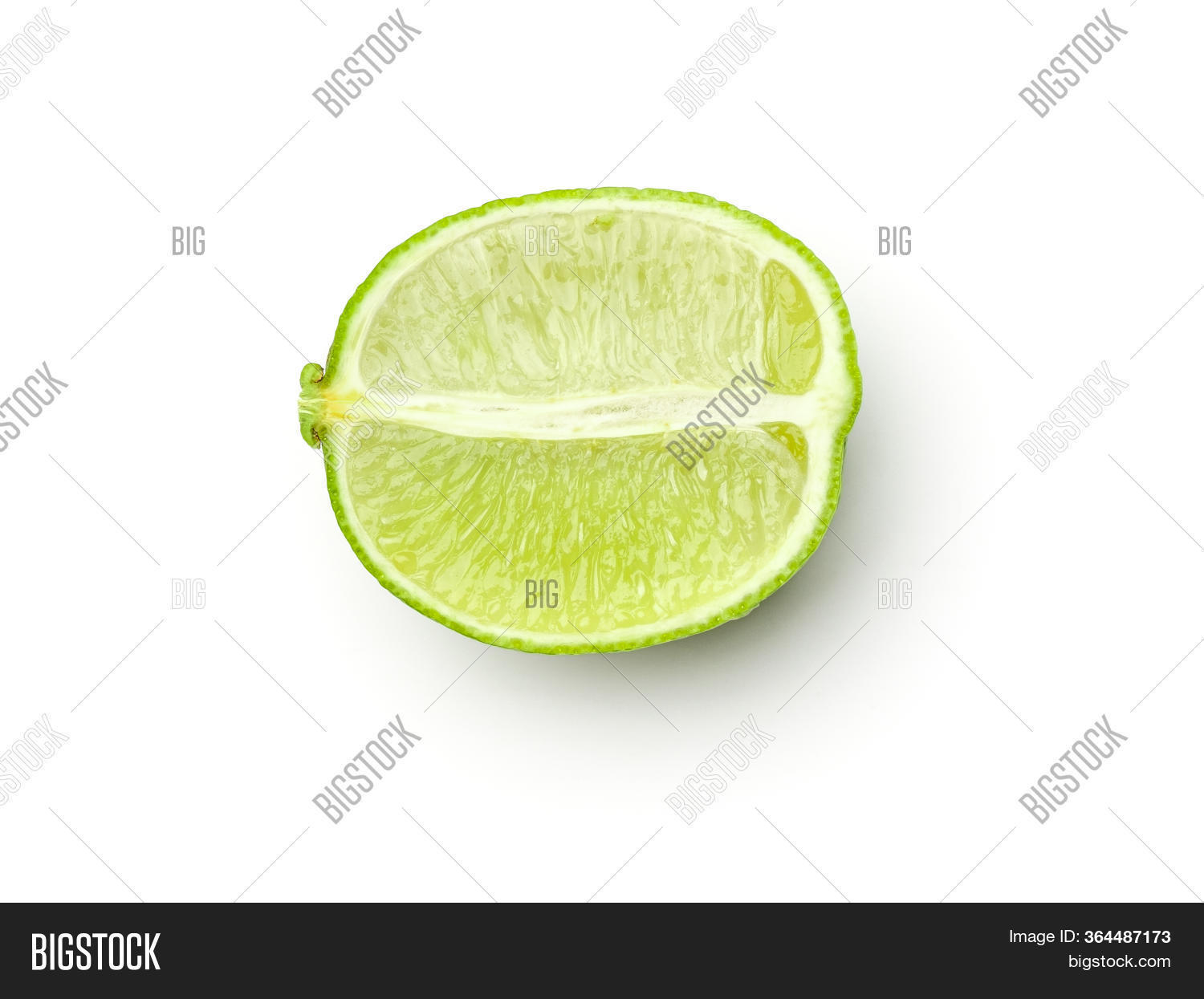 Lime Half Isolated On Image & Photo (Free Trial) | Bigstock