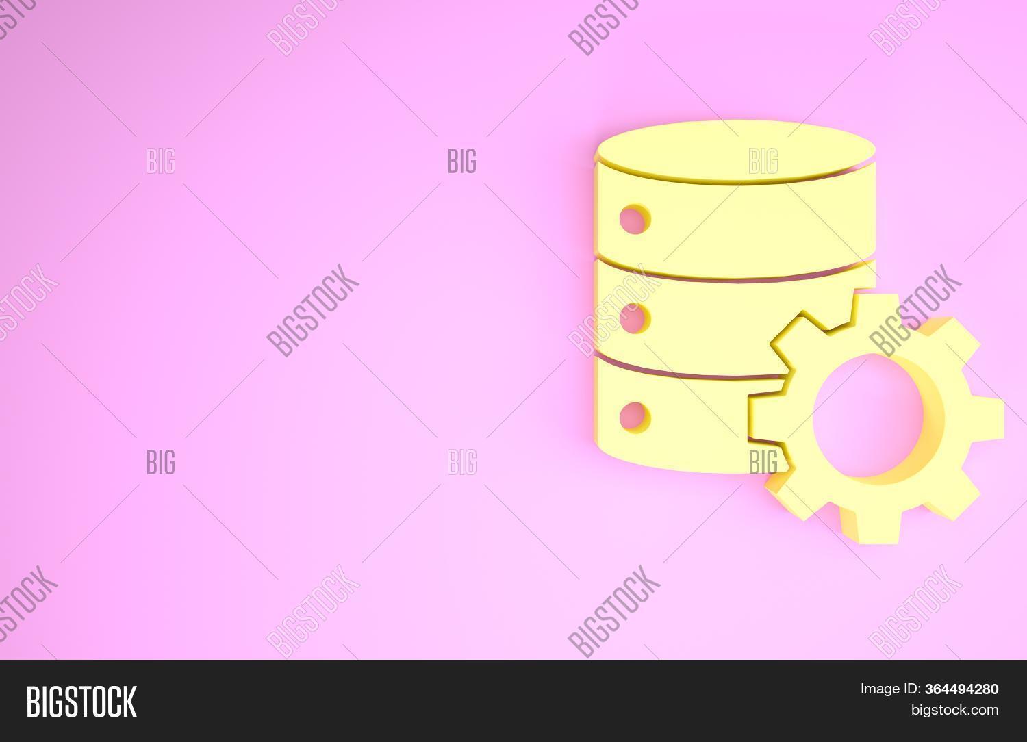 Yellow Server Gear Image & Photo (Free Trial) | Bigstock