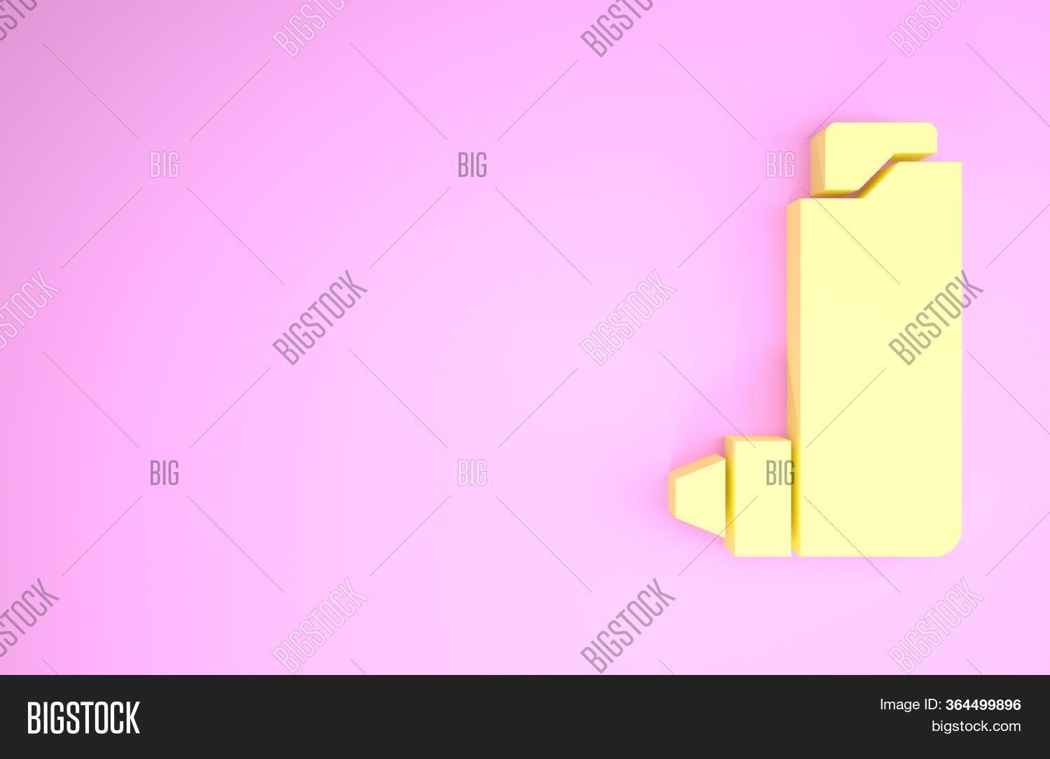 Yellow Inhaler Icon Image & Photo (Free Trial) | Bigstock