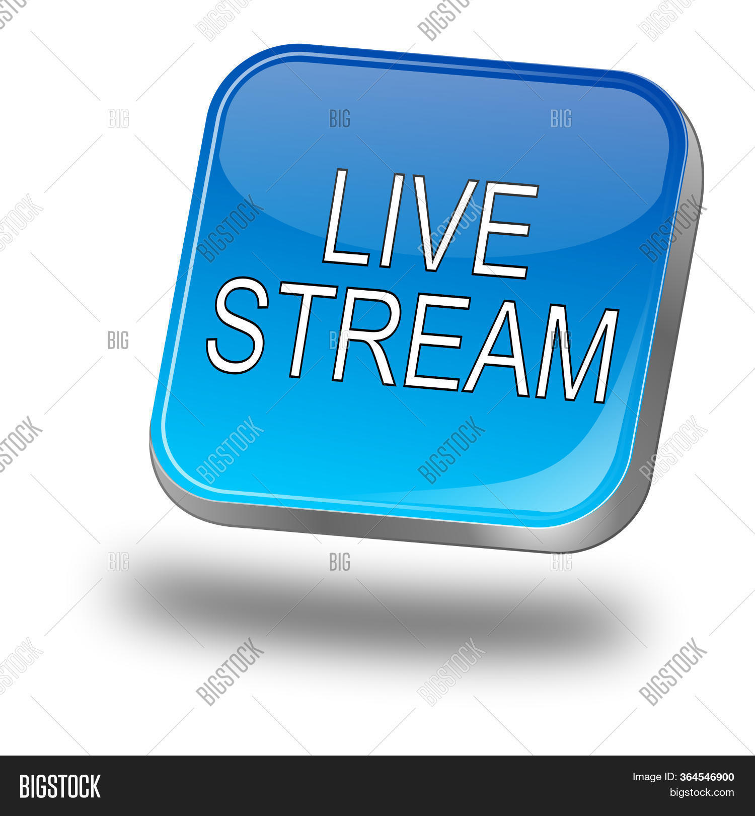 Glossy Blue Livestream Image & Photo (Free Trial) | Bigstock