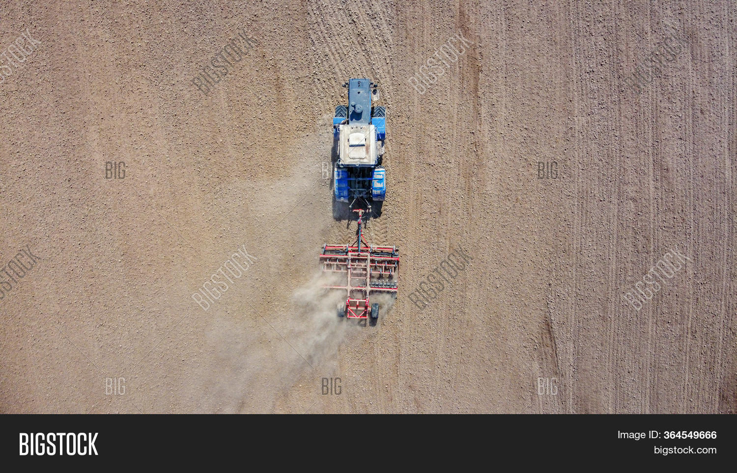 Top View Blue Tractor Image & Photo (Free Trial) | Bigstock