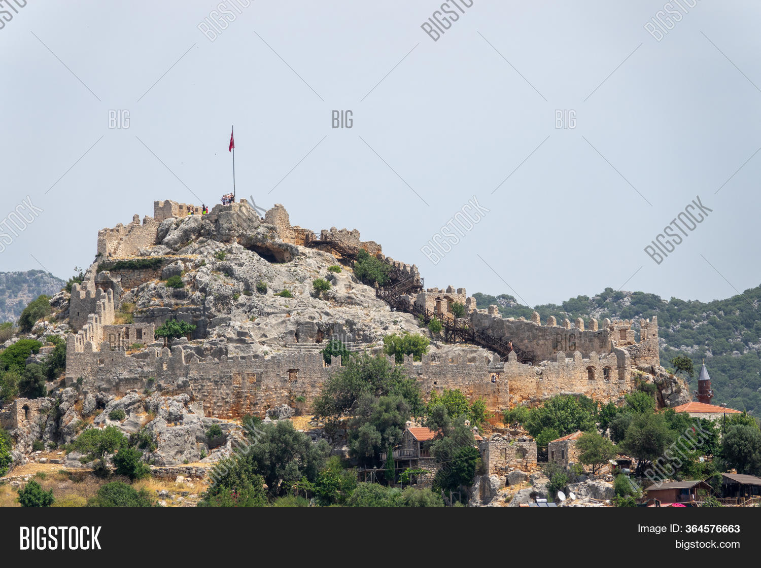 Kalekoy Village Stone Image & Photo (Free Trial) | Bigstock