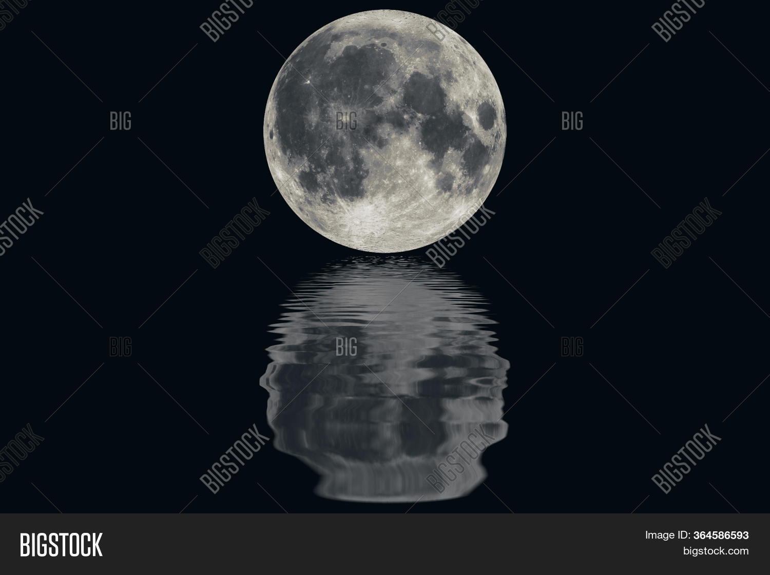 Full Moon Water Wave Image & Photo (Free Trial) | Bigstock