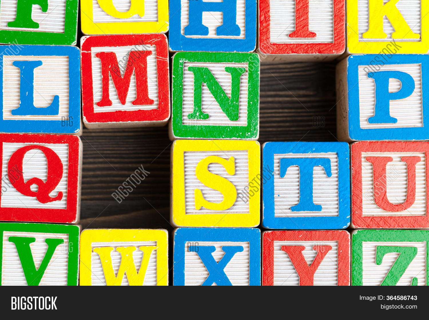 Alphabet Blocks Abc On Image & Photo (Free Trial) | Bigstock