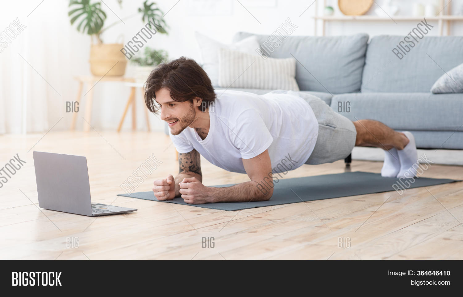 Sporty Guy Planking Image & Photo (Free Trial) | Bigstock