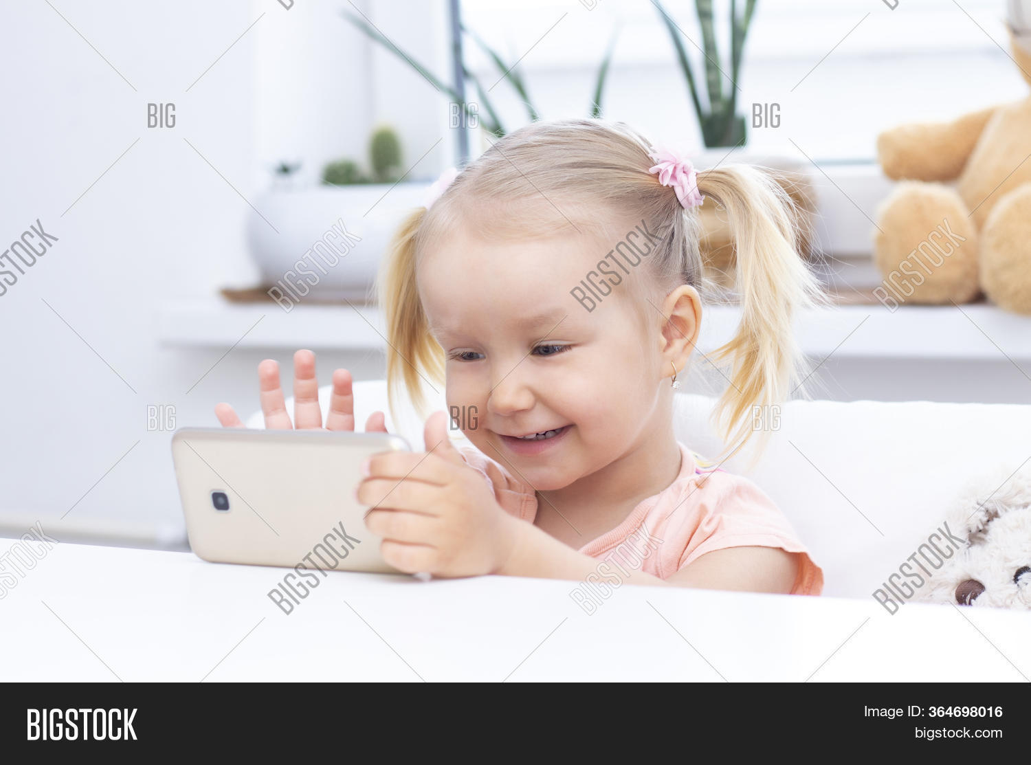 Happy Girl Using Image & Photo (Free Trial) | Bigstock