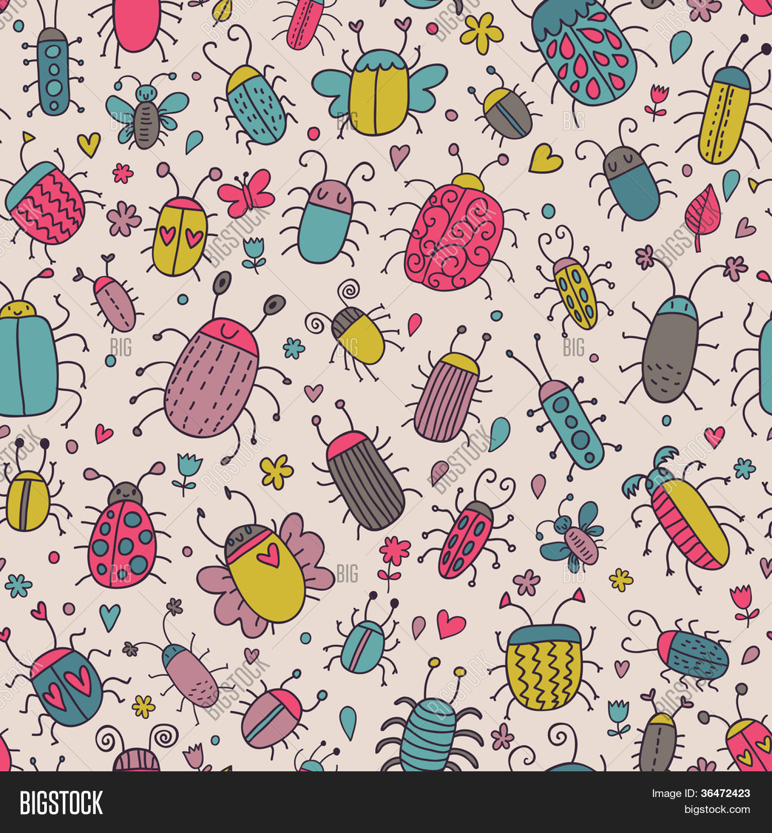 Cartoon Insects. Vector & Photo (Free Trial) | Bigstock