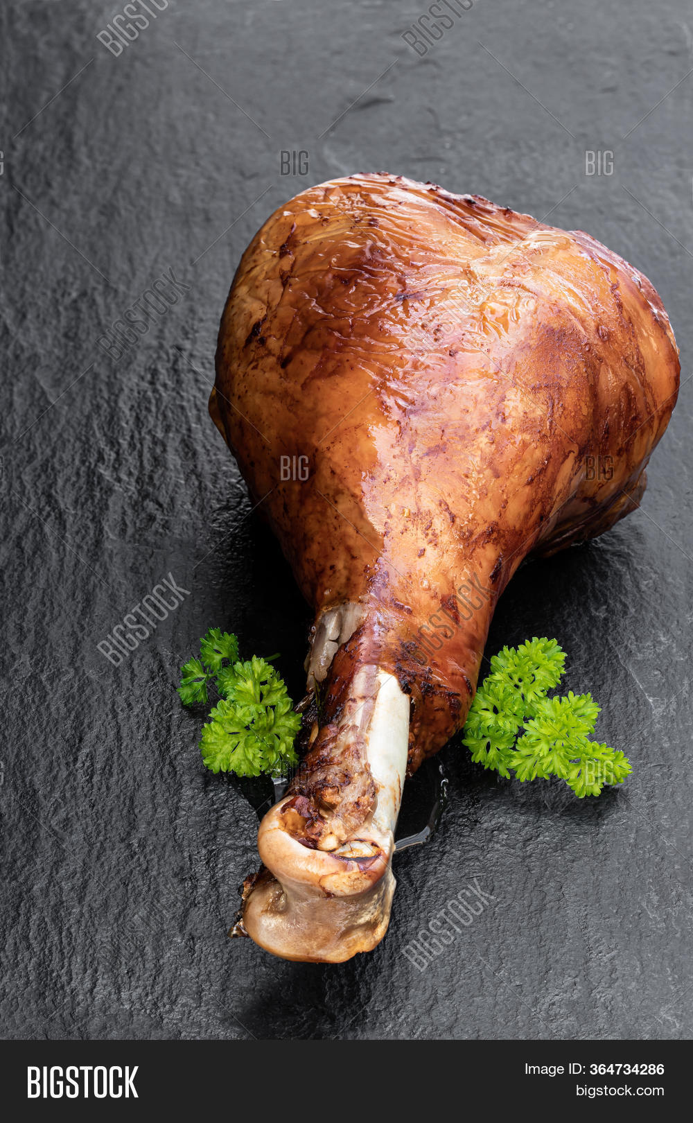 Roasted Turkey Leg On Image & Photo (Free Trial) | Bigstock