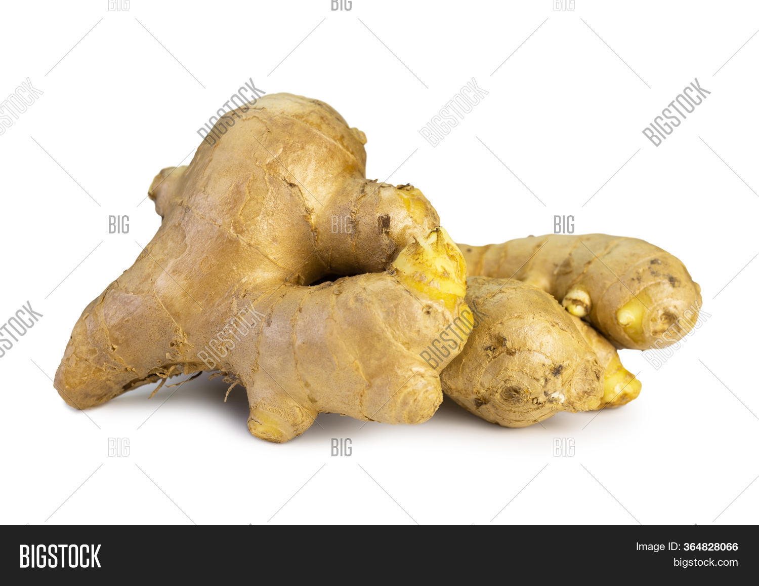 Fresh Ginger Isolated Image & Photo (Free Trial) | Bigstock