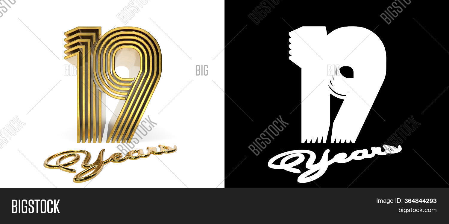 Number 19 (number Image & Photo (Free Trial) | Bigstock