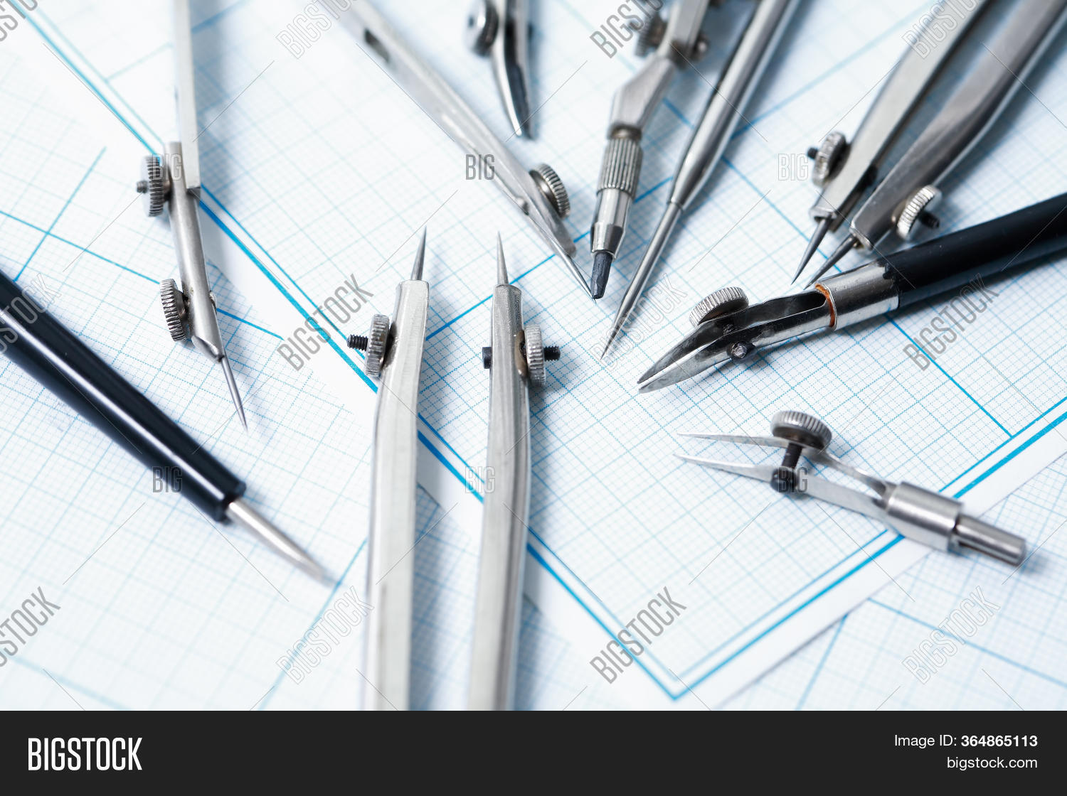Set Old Drawing Tools Image & Photo (Free Trial) | Bigstock