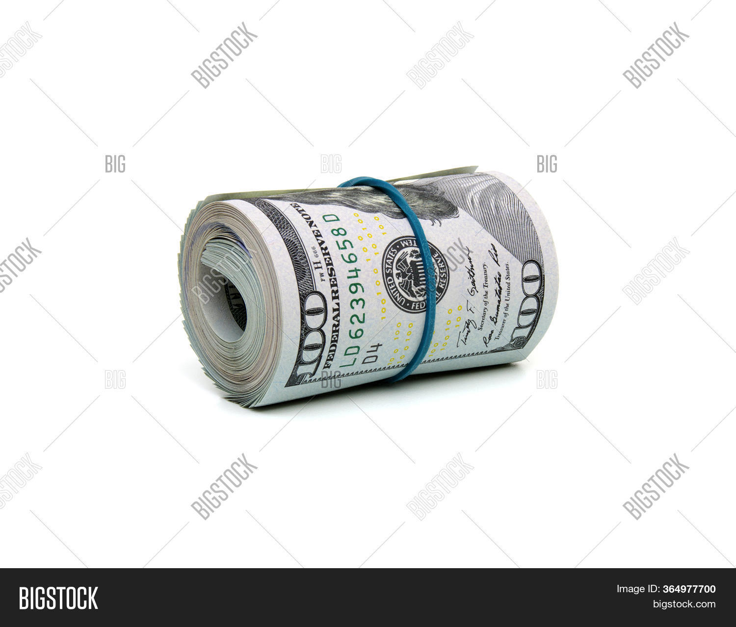 Roll Money Isolated On Image & Photo (Free Trial) | Bigstock