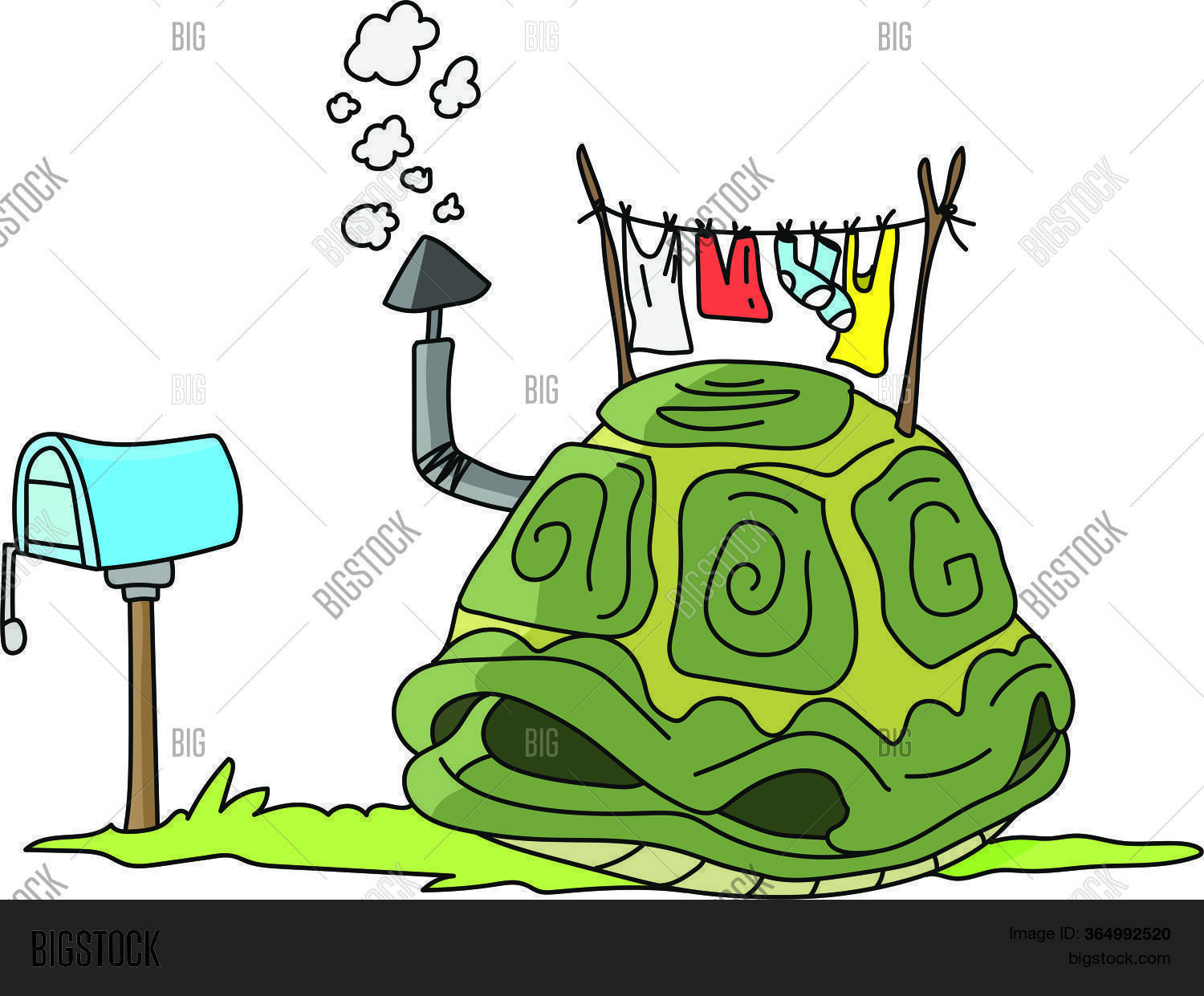 Cartoon Turtle Shell Vector & Photo (Free Trial) | Bigstock