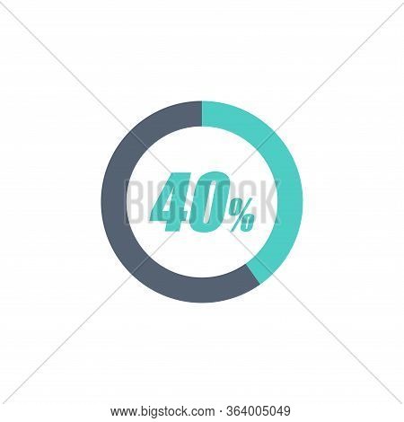 40% Circular Progress Vector & Photo (Free Trial) | Bigstock