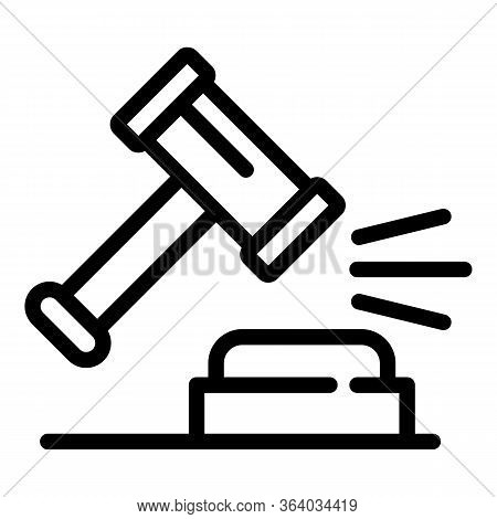 Auction Hammer Icon. Vector & Photo (Free Trial) | Bigstock