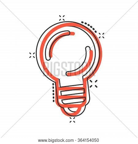 Light Bulb Icon Comic Vector & Photo (Free Trial) | Bigstock