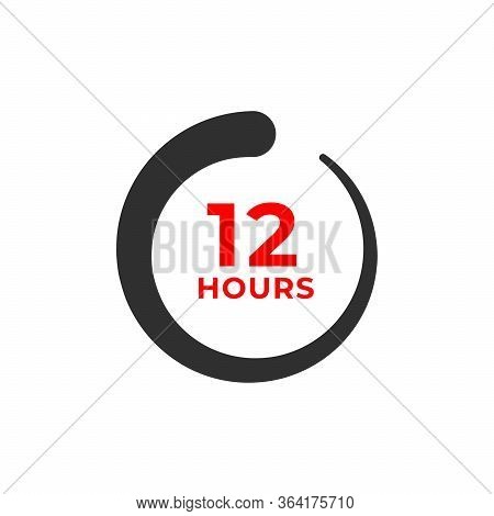 12h Color Icon Time Vector & Photo (Free Trial) | Bigstock