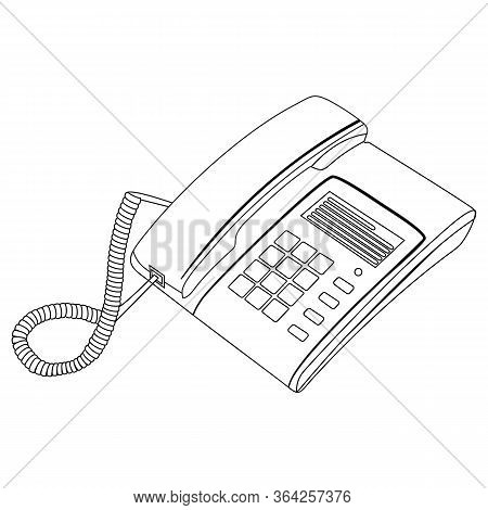 Push-button Telephone Vector & Photo (Free Trial) | Bigstock