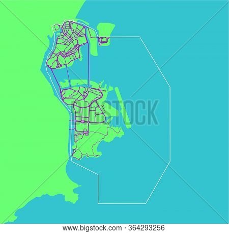Vector Map Macau Vector & Photo (Free Trial) | Bigstock