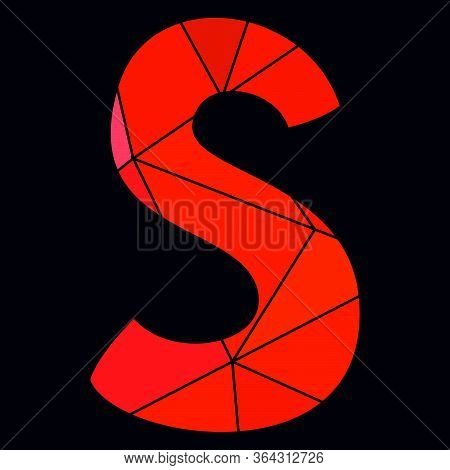 S Red Alphabet Vector Vector & Photo (Free Trial) | Bigstock