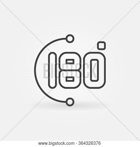180-degrees Linear Vector & Photo (Free Trial) | Bigstock