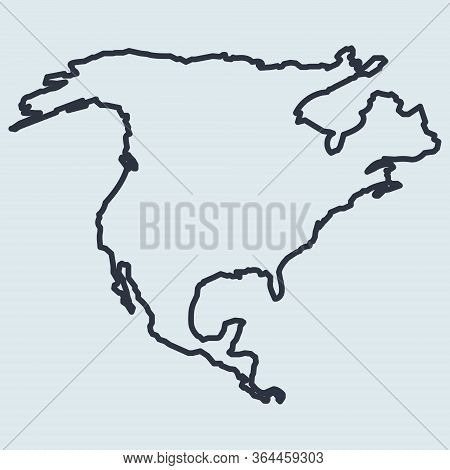 North America Map Vector & Photo (Free Trial) | Bigstock