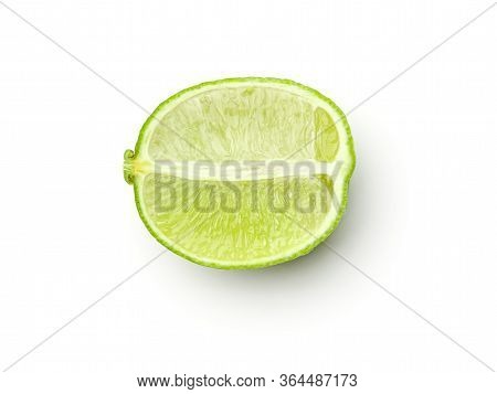 Lime Half Isolated On Image & Photo (Free Trial) | Bigstock