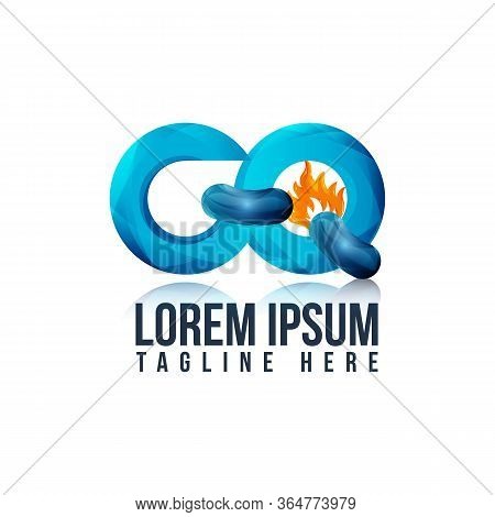 Symbol Letter Qq Blue Vector & Photo (Free Trial) | Bigstock